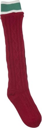 Undercover Femme, Sous-v&ecirc;tements, Rouge, Taille: ONE Size Cable Knit Knee-High Socks