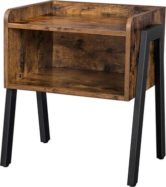 Hoppa Beistelltisch - Schwarz - Holz - 46 x 35 x 52 cm