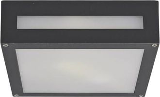 Lucande Plafonnier Nerea (Moderne) en Noir Aluminium (1 lampe,&agrave; E27), saillie plafonnier lampe