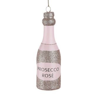 Butlers Weihnachtskugel Prosecco Rose Hang ON | Christbaumkugel Glas, Weihnachtsbaumschmuck lustig, kreative Baumschmuck f&uuml;r Weihnachten, Weihnachtsdeko f&uuml;r G