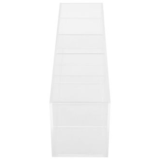 Supvox Acryl Stiftehalter mit F&auml;chern Transparenter Aufbewahrungshalter f&uuml;r Schminkpinsel und Schreibtisch Organizer Platzsparender B&uuml;ro Organizer f&uuml;r Zuhaus