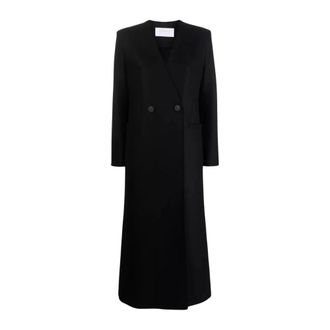 Harris Wharf London Mantel aus gepresster Wolle - - Coats - Damen - Schwarzk - XS