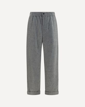 Giorgio Armani Oversized Pants in wool and cashmere with denim effect Male 48