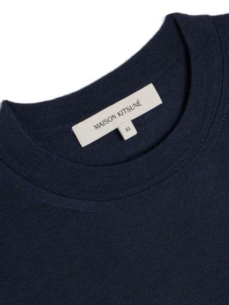 Maison Kitsun&eacute; Baby Fox Sweater - Navy