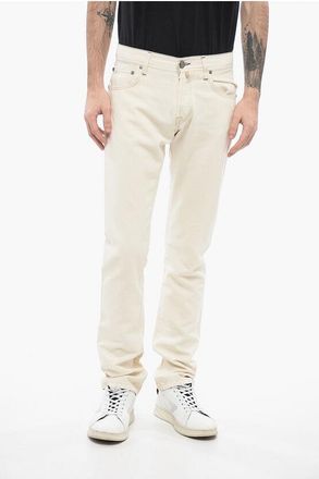 Corneliani ID LUXURY DENIM Ton-sur-ton Embroidered Denims size 30