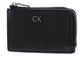 Calvin Klein Women CK DAILY ZIP CARDHOLDER W/CHAIN, Ck Black, One Size