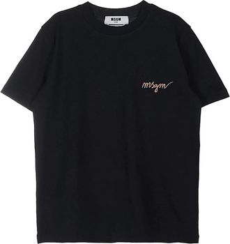Msgm Msgm, Femme, Tops, Noir, Taille: 38 FR T Shirt
