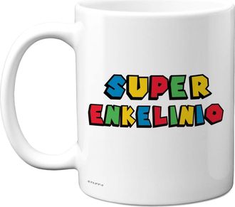 Stuff4 Super Enkelinio Tasse Enkelin Geschenk - Lustige Geburtstagsgeschenke für Enkelin, Weihnachten Geschenkidee - 11oz Kaffeetasse Keramik, Mikrowellen Sp
