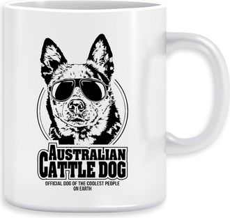 Vendax Australian Cattle Dog Kaffeebecher Becher Tassen Ceramic Mug Cup