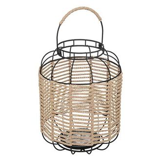 Atmosphera Atmosphera - Laterne Cosy Metall und Glas - schwarz - H33 cm - Schwarz