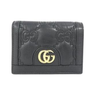 Gucci Pre-owned GG Matelass&eacute; Leder Portemonnaie - - Pre-owned - Damen - Schwarzk - ONE SIZE