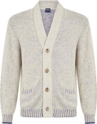 Fedeli Homme, Pulls, Beige, Taille: L Cardigan Polyvalent