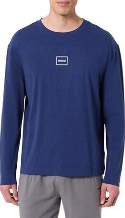 HUGO BOSS Hugo Laze Longsleeve 10261152 01 Loungew_T-Shirt à Manches Longues, Bleu foncé, XXL Hommes