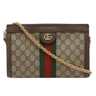 Gucci Pre-owned Ophidia GG Supreme Small Chain Umh&auml;ngetasche - - Pre-owned - Damen - Braun - ONE SIZE