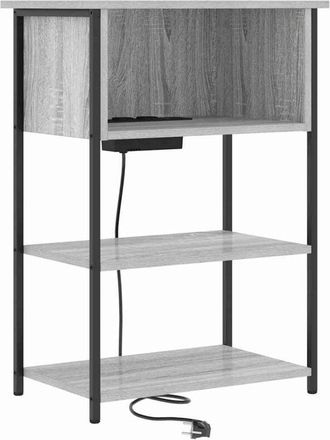 vidaXL Nachttisch Grau Sonoma 55 x 31 x 76 cm Holzwerkstoff Vidaxl