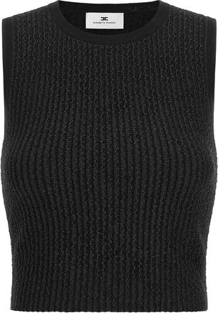 Elisabetta Franchi Top - Schwarz