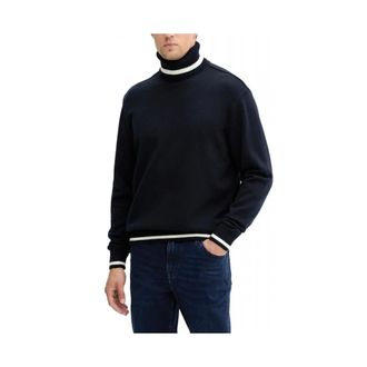 Paul & Shark Homme, Pulls, Bleu, Taille: L Wool Turtleneck