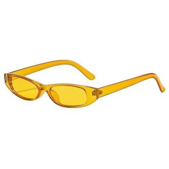Generic Lunettes De Soleil Dext&eacute;rieur &Agrave; Petite Monture For Femmes, For Les D&eacute;placements Quotidiens, Vacances, For Hommes, D&eacute;coratives(Yellow)