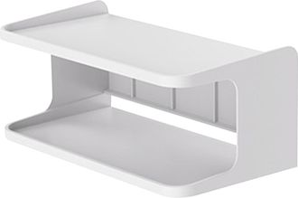 Generic Wandregal neben dem Bett, moderner und einfacher Nachttisch-Organizer mit 2 Ebenen, multifunktionale Wandregale zur Aufbewahrung im Schlafzimmer, Bad,