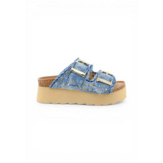 Colors Of California Ciabatta Due Fasce - - Shoes - Damen - Blau - 41 EU