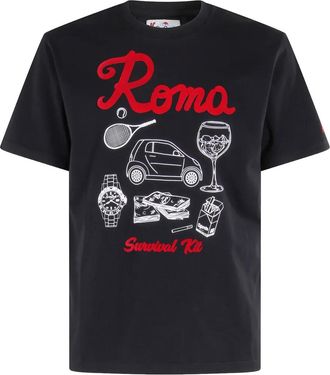 MC2 Saint Barth t-shirt Arnott à imprimé graphique - Noir