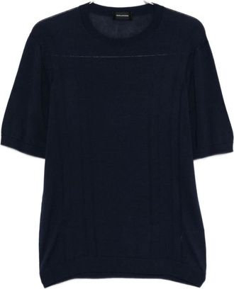 Tagliatore Homme, Pulls, Bleu, Taille: 2XL Maille ras du cou