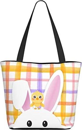 AOOEDM Sac &agrave; provisions pour femme lapin de P&acirc;ques 33 x 28 x 19 cm. Le cadeau parfait pour la Saint-Valentin. Cest de la Saint-Valentin pour maman, fille, &eacute;p