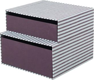 Broste Copenhagen Bo&icirc;tes de rangement en carton Cecelia - Set de 2 Broste Copenhagen