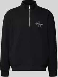 Calvin Klein Jeans Regular Fit Sweatshirt mit Logo-Stitching Modell Terry