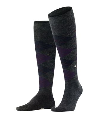 Burlington Herren Socken Melange Edinburgh M Kh Wolle gemustert 1 Paar, Gr&uuml;n Green Leaf 7271, 40-46
