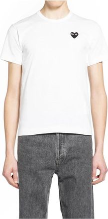 Comme Des Gar&ccedil;ons Homme, Tops, Blanc, Taille: M Small Heart T-shirt
