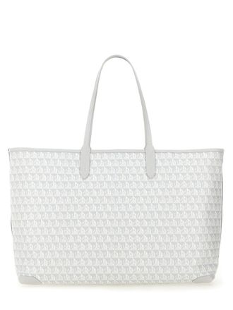 Anya Hindmarch Womens I Am A Plastic Bag Wink Tote Baby Blue Cowhide - Bos Taurus Farmed Handbags Hand
