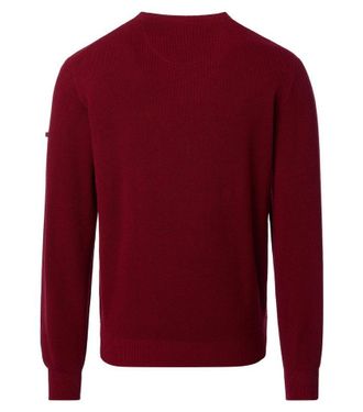 Redmond Strickpullover REDMOND Casual Herren Strick-Pullover Rundhals Comfort Rot