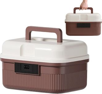 Generic Kleine Verriegelbare Aufbewahrungsbox,Sicherer Aufbewahrungsbeh&auml;lter mit Tragegriff,Medizin Aufbewahrungsbox Mit Code - F&uuml;r Telefon Schmuck Pers&ouml;nlich