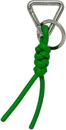 Bottega Veneta unisex, Pre-owned, Vert, Taille: ONE Size Porte-cl&eacute;s en cuir Pre-owned