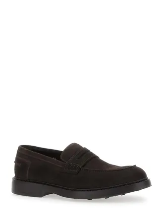 Doucal's Mens Loafers Ondo Bruges Brown Calf Leather