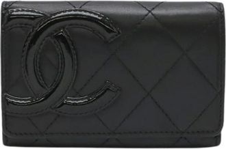 Chanel Pre-owned Porte-cartes - Femme - Pre-owned - Noir - Taille: ONE Size