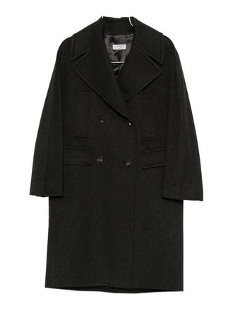 Alberto Biani Manteau Au Genou - Gris