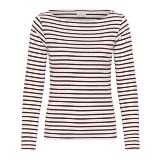 Kaffe T-shirt Liddy Manches Longues - Femme - Tops - Brun - Taille: 42 FR