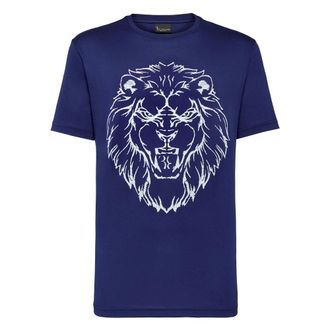 Billionaire Boys Club Homme, Tops, Bleu, Taille: XS T-shirt Col Rond Lion