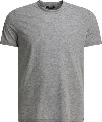 Tom Ford Homme, Tops, Gris, Taille: L T-Shirt Ras du Cou en Coton Modal