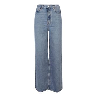 Sams&oslash;e & Sams&oslash;e Femme, Jeans, Bleu, Taille: W25 L32 Wide Jeans