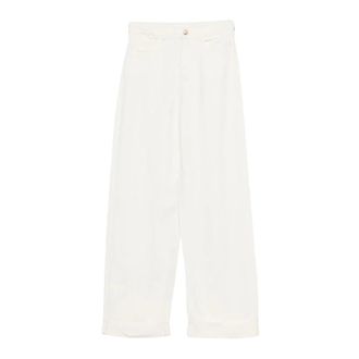 Emporio Armani Femme, Pantalons, Beige, Taille: W28 Pantalon en m&eacute;lange de lin