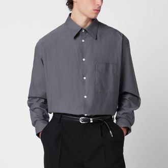 Christophe Lemaire Grey shirt in cotton and silk