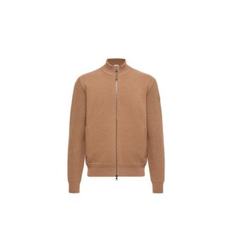 Moncler Moncler Wool & Cashmere Zip-up Cardigan, Homme, Marron, Taille: Xxl