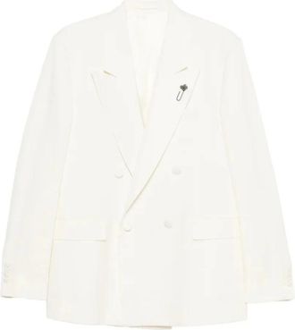Lardini Homme, Vestes, Blanc, Taille: XL Soiree Drop 7 Reg Jacket