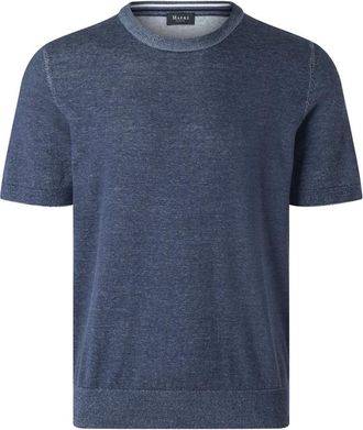 Maerz Softes T-Shirt aus einem atmungsaktiven Baumwollstrick in