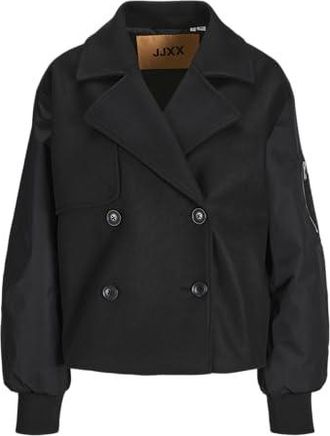 Jack & Jones Jxharper Veste de Motard Mixte OTW Jacket, Noir, L Femme