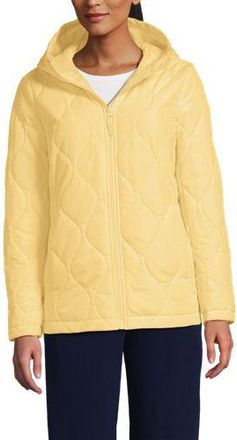 Lands End Isolierte Steppjacke FeatherFree, Damen, Gr&ouml;&szlig;e:32-34 regular, Gelb, Polyester, by Lands End