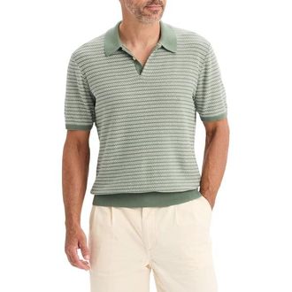 Dockers Polo ray&eacute; en coton m&eacute;lang&eacute;